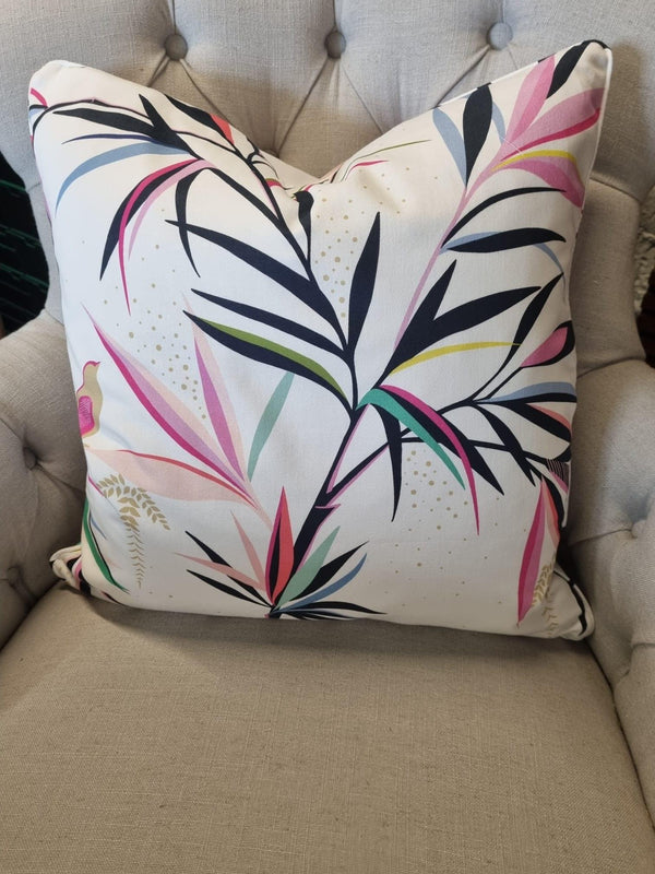 Floral Cushion - Handmade Lampshade by Blue Crocus Textiles